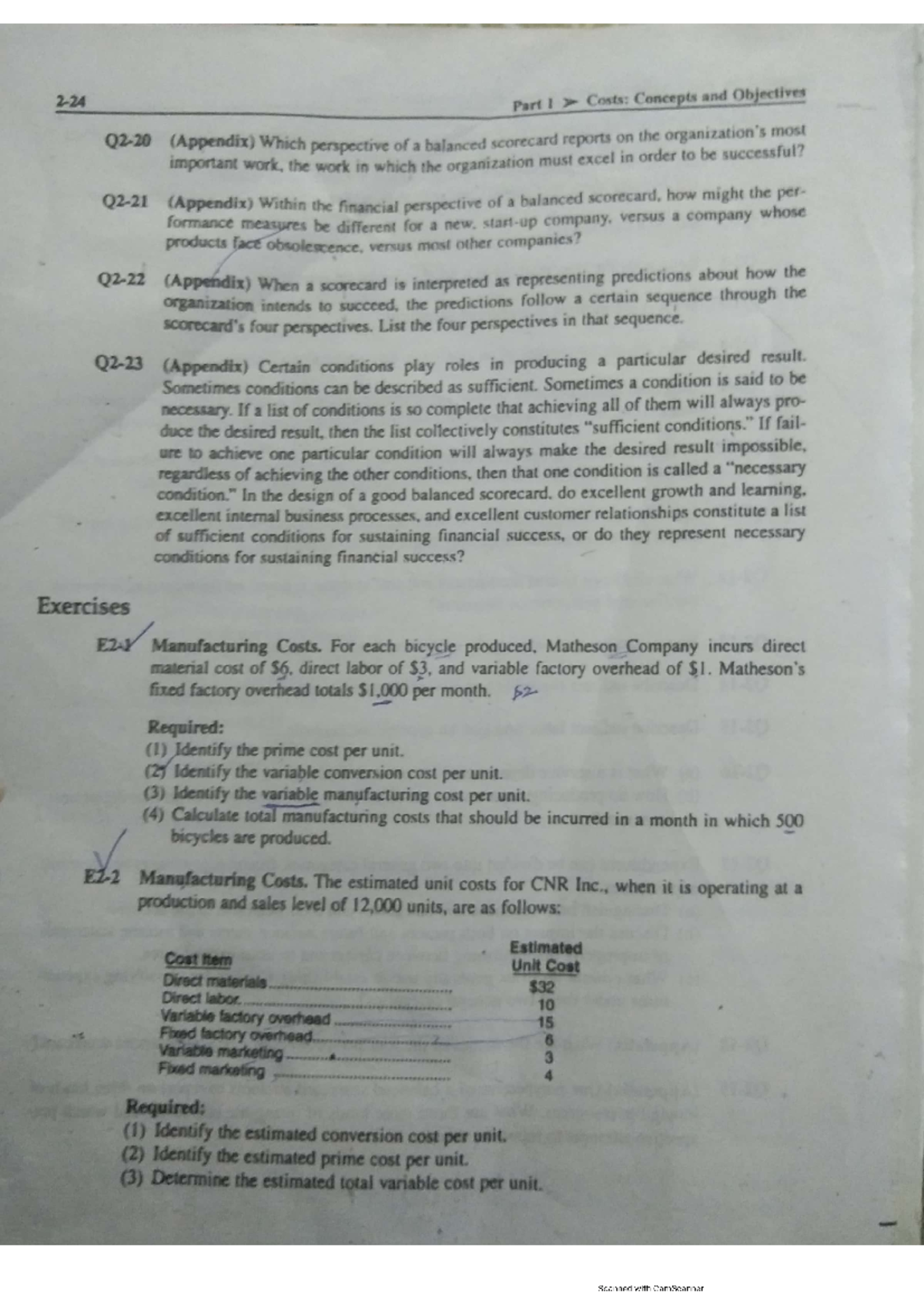 2nd chptr - Cost: Concepts and Objectives - Management Accounting - SU - Studocu