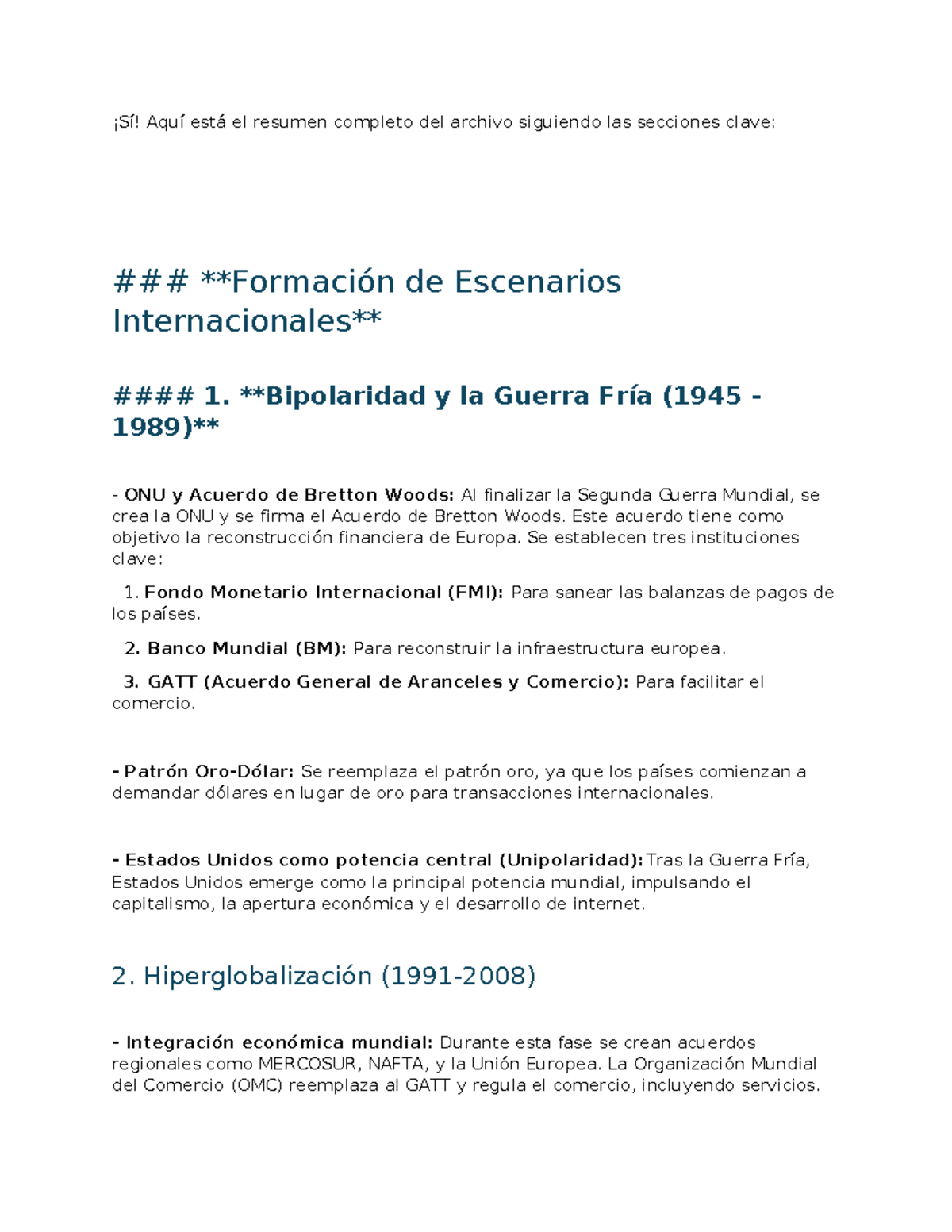 Resumen 1er parcial elaboradon con chatgpt e info de clase - ¡Sí! Aquí está el resumen completo ...