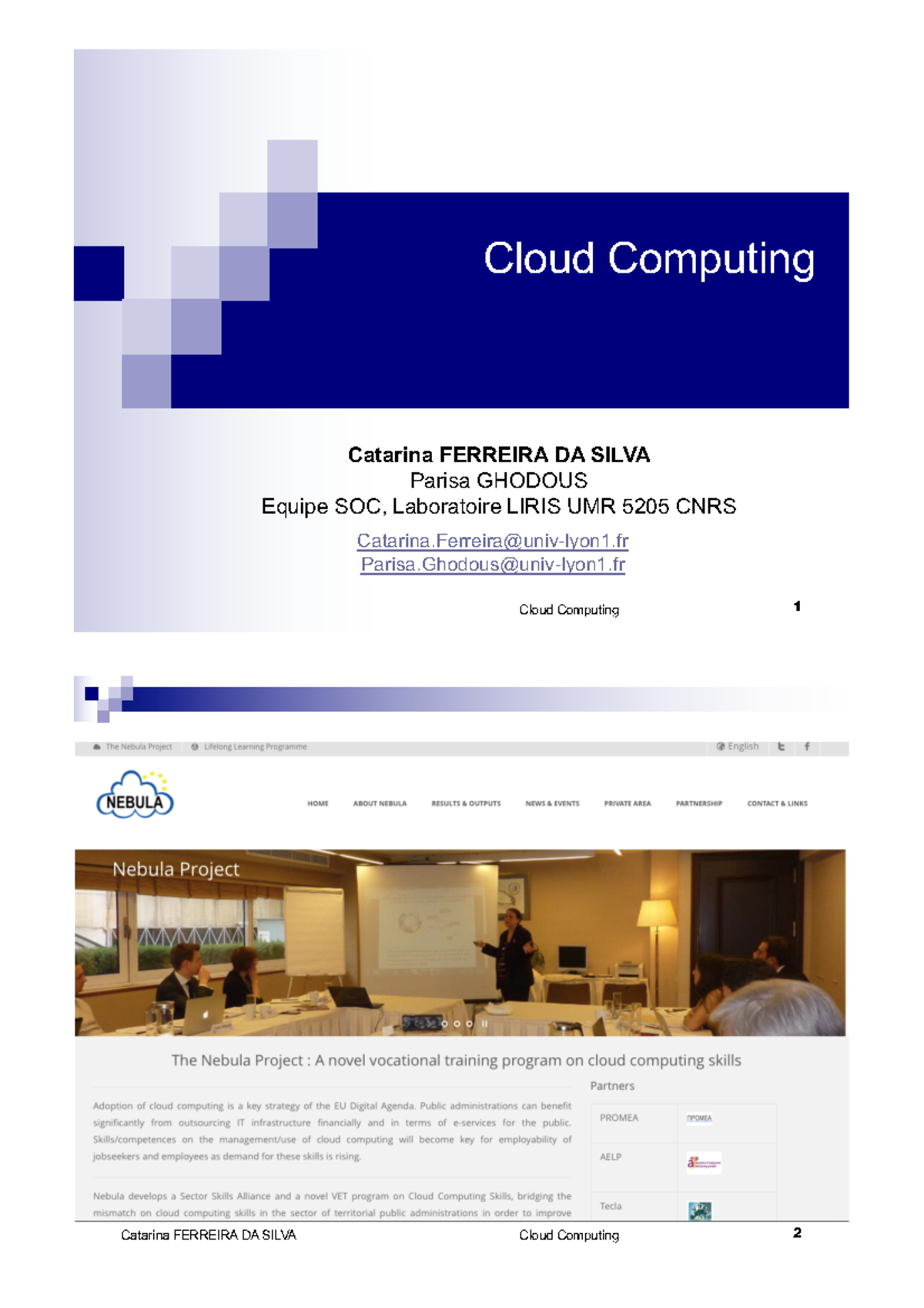 BIT 2.2 Cloud Computing Intro - Cloud Computing Cloud Computing 1 ...