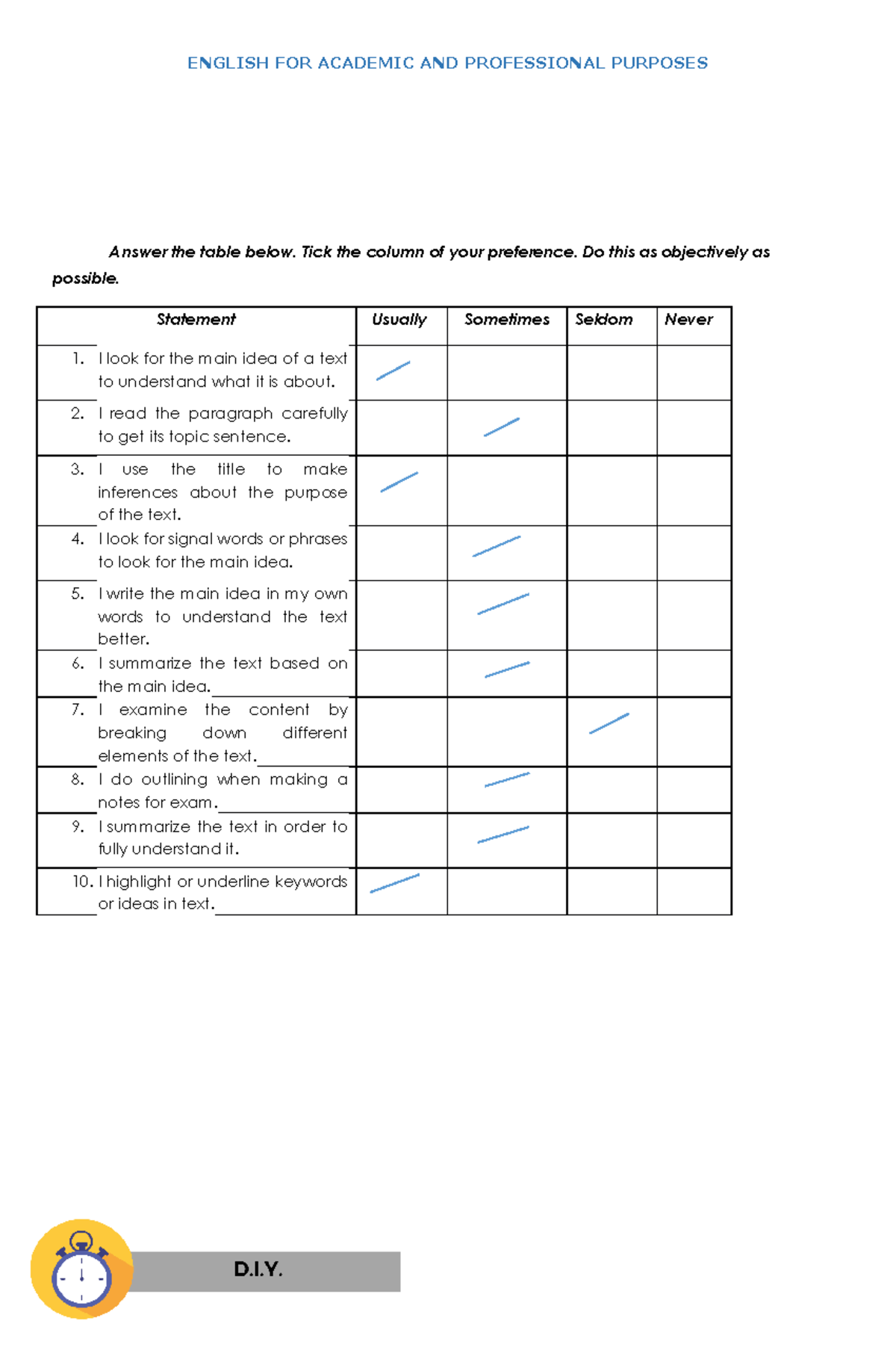 Module-5- Worksheet EAPP ( Temporary Answer) - ENGLISH FOR ACADEMIC AND ...