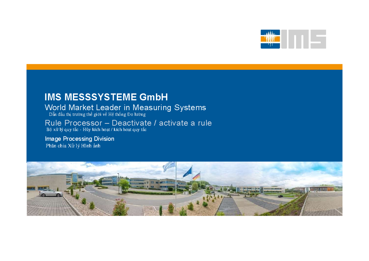 Rule Processor deactivate-activate R0 - IMS MESSSYSTEME GmbH World ...