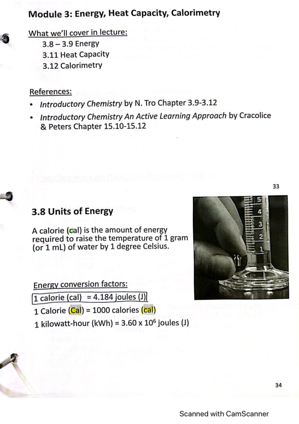 Units of energy:conversions - CHEM 060 - Studocu