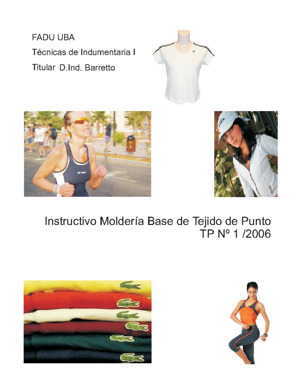 Molderia para prendas de punto - Instructivo Moldería Base de Tejido de ...