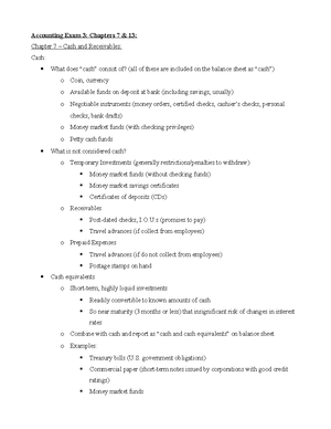 Accounting Test 2 Study Guide - Ch. 4-6 - ACCOUNTING CHAPTERS 4 ...