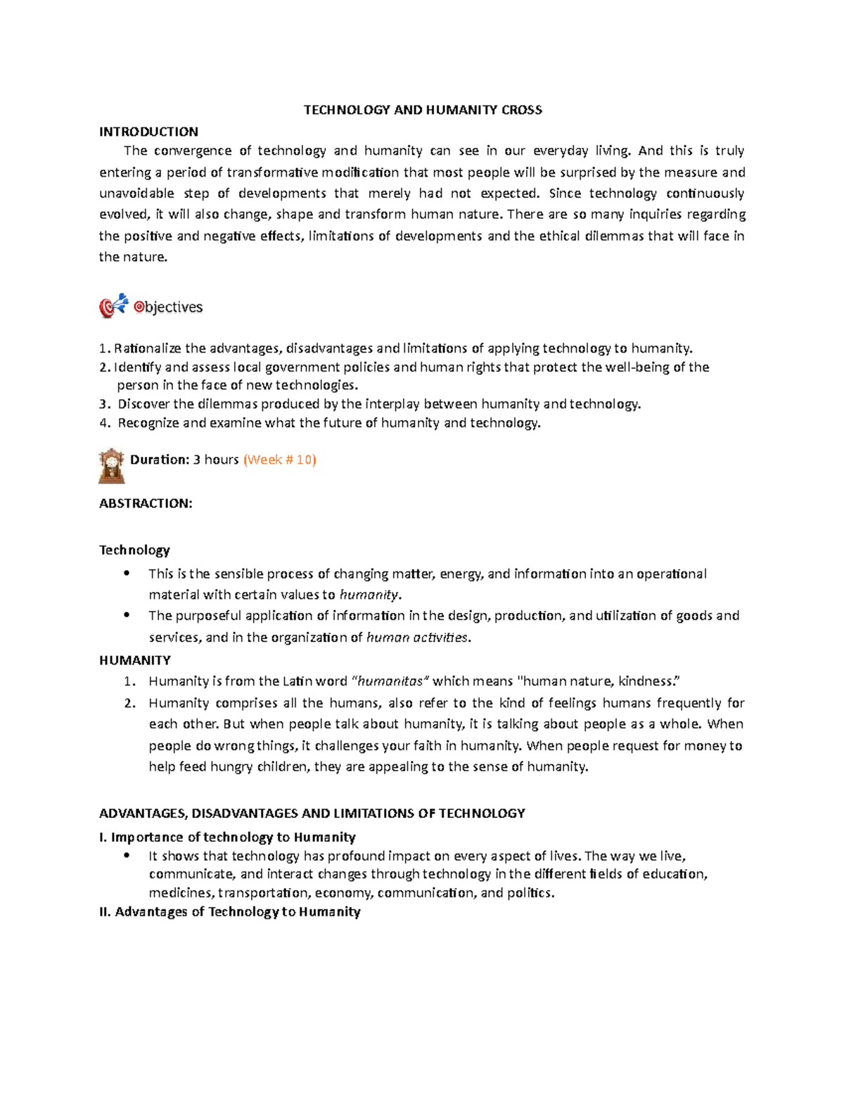 Technology AND Humanity Cross - TECHNOLOGY AND HUMANITY CROSS ...