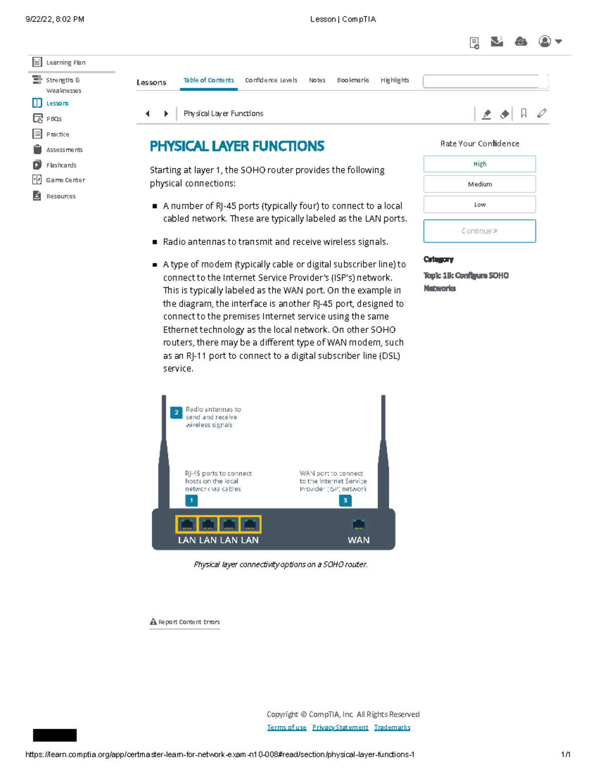 WGU C480 Chapter 1 15 - 9/22/22, 8:02 PM Lesson | CompTIA - Studocu