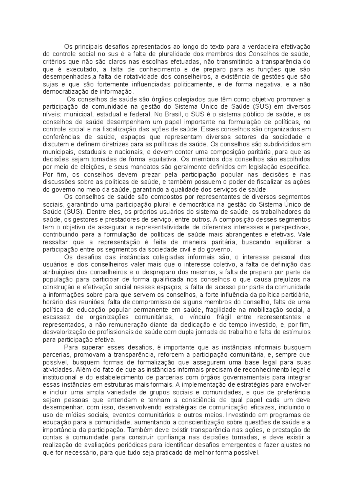 Trabalho 3 pdf - Slide oncologia - Os principais desafios apresentados ao longo do texto para a ...