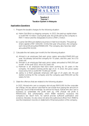 Tutorial 5 Employment Situation - Taxation I Tutorial: Employment ...