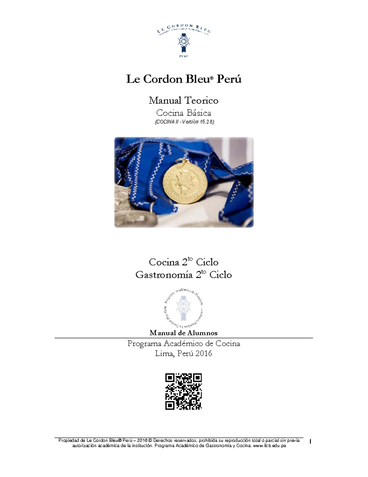 Le Cordon Bleu Peru Manual Teorico Cocin - Propiedad de Le Cordon Bleu ...