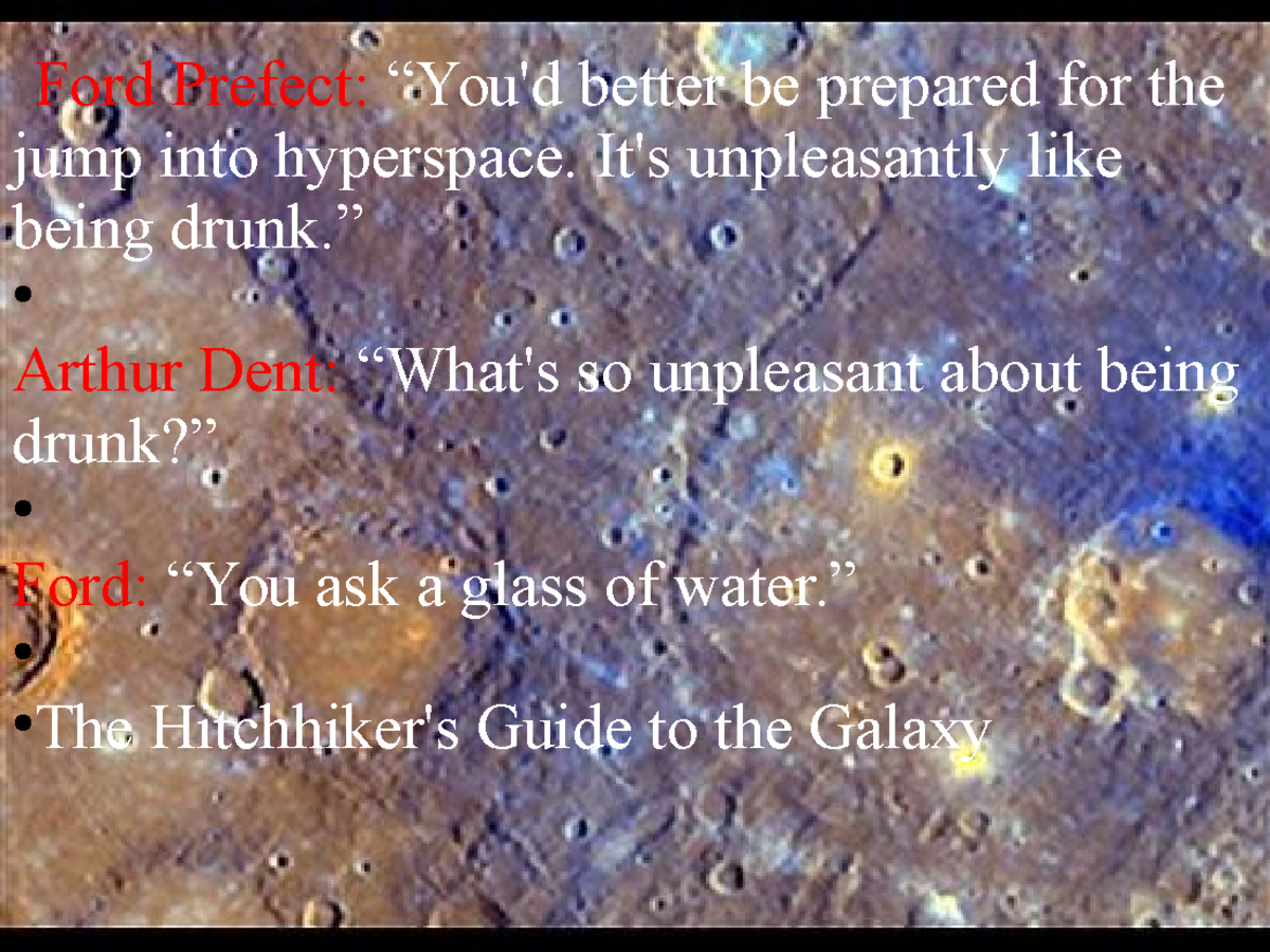 S1lect02 guide to the galaxy Astronomy 313 Lecture notes - Ford Prefect ...