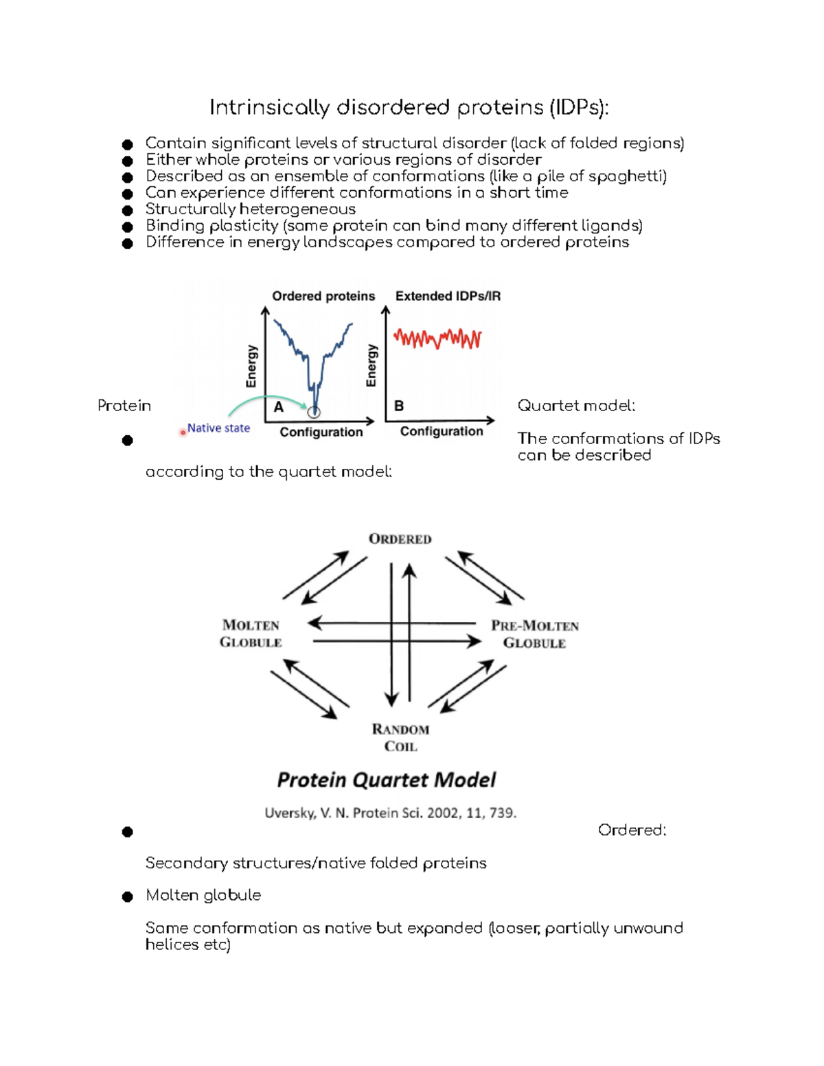 Intrinsically disordered proteins (IDPs) - How can we characterise IDPs ...