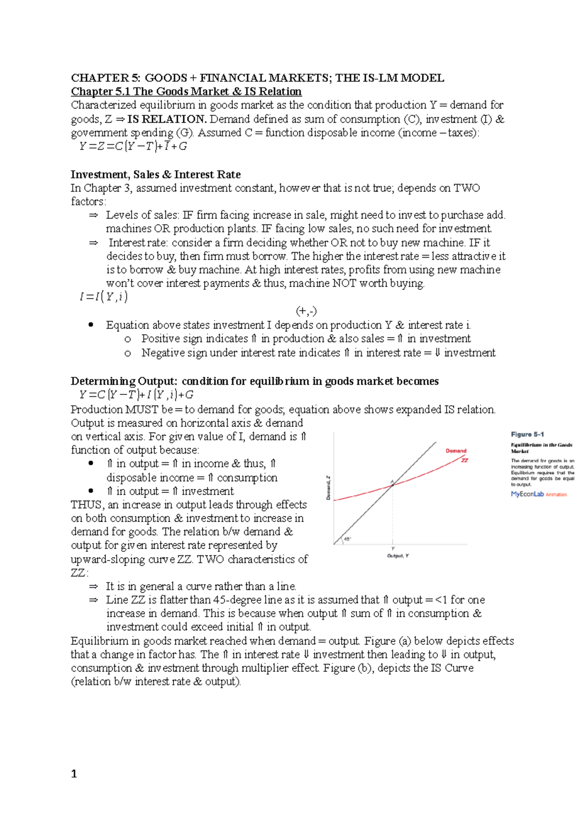 Chapter 5 - Macroeconomics, Global Edition - CHAPTER 5: GOODS ...