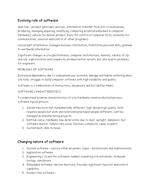 Software engineering important questions - DEPARTMENT OF COMPUTER ...