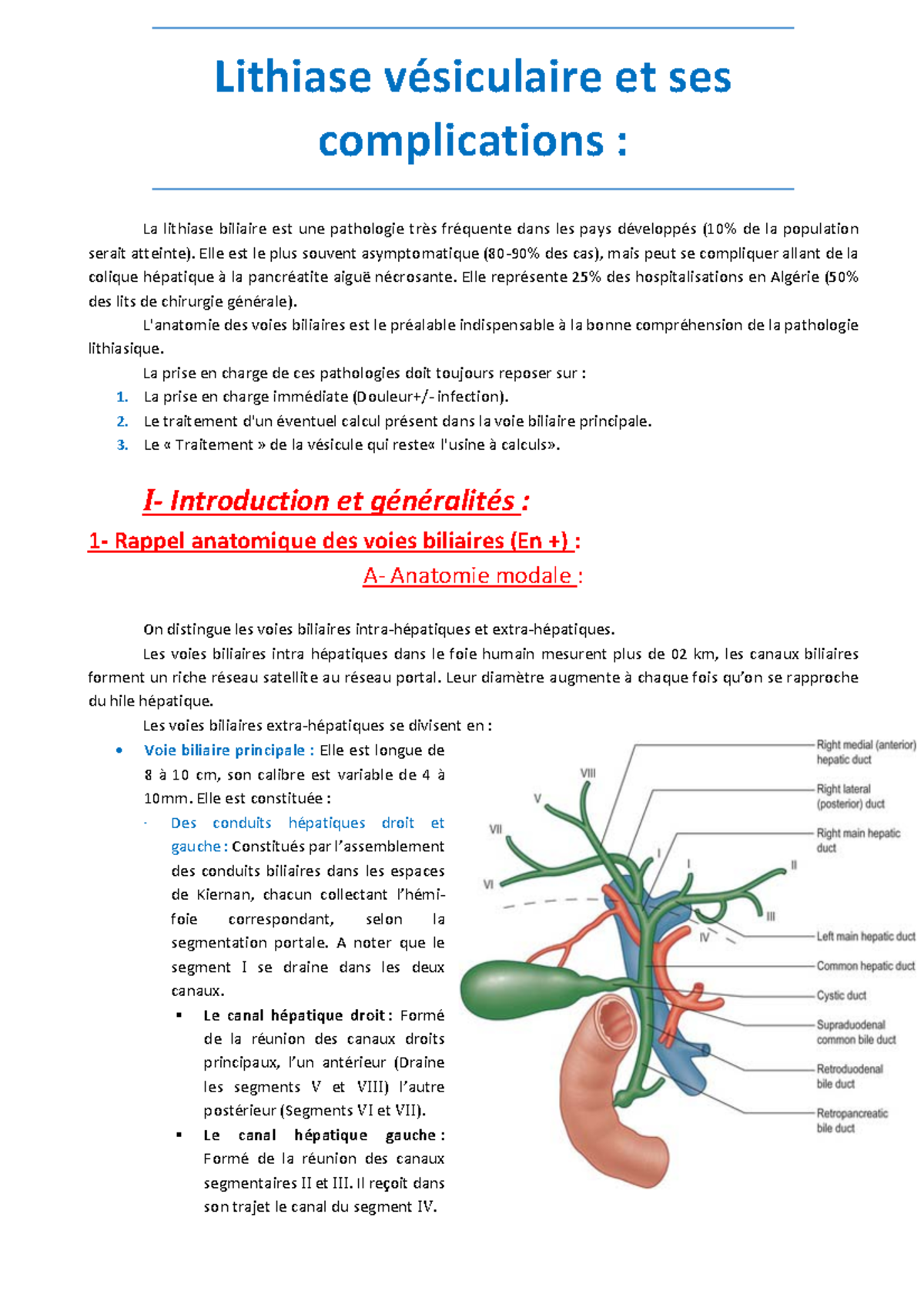 Lithiase vésiculaire et ses complications - Lithiase vésiculaire et ses ...