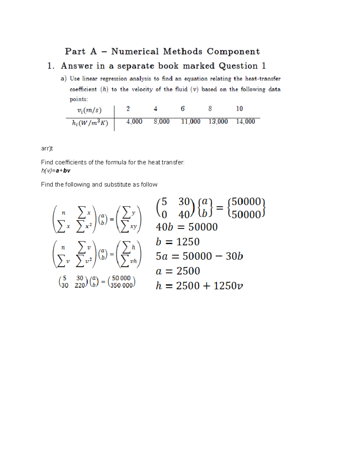Exam November 2011, questions and answers - past exam for numerics ...