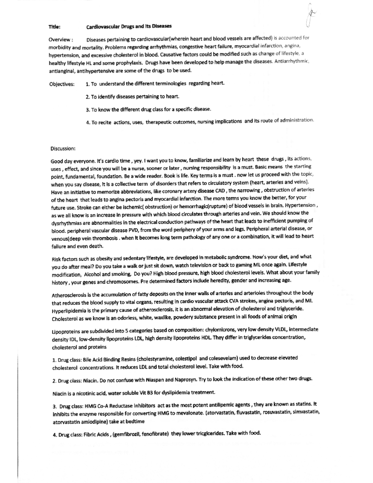 Pharma-6page-module - module ng pharma - Title: Cardiovascular Drugs ...