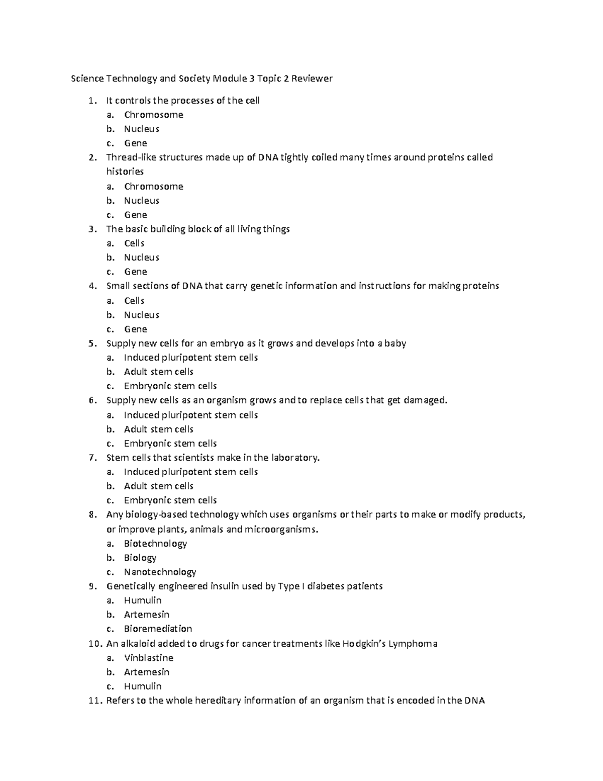 Science Technology and Society Module 3 Topic 2 Reviewer - Science ...