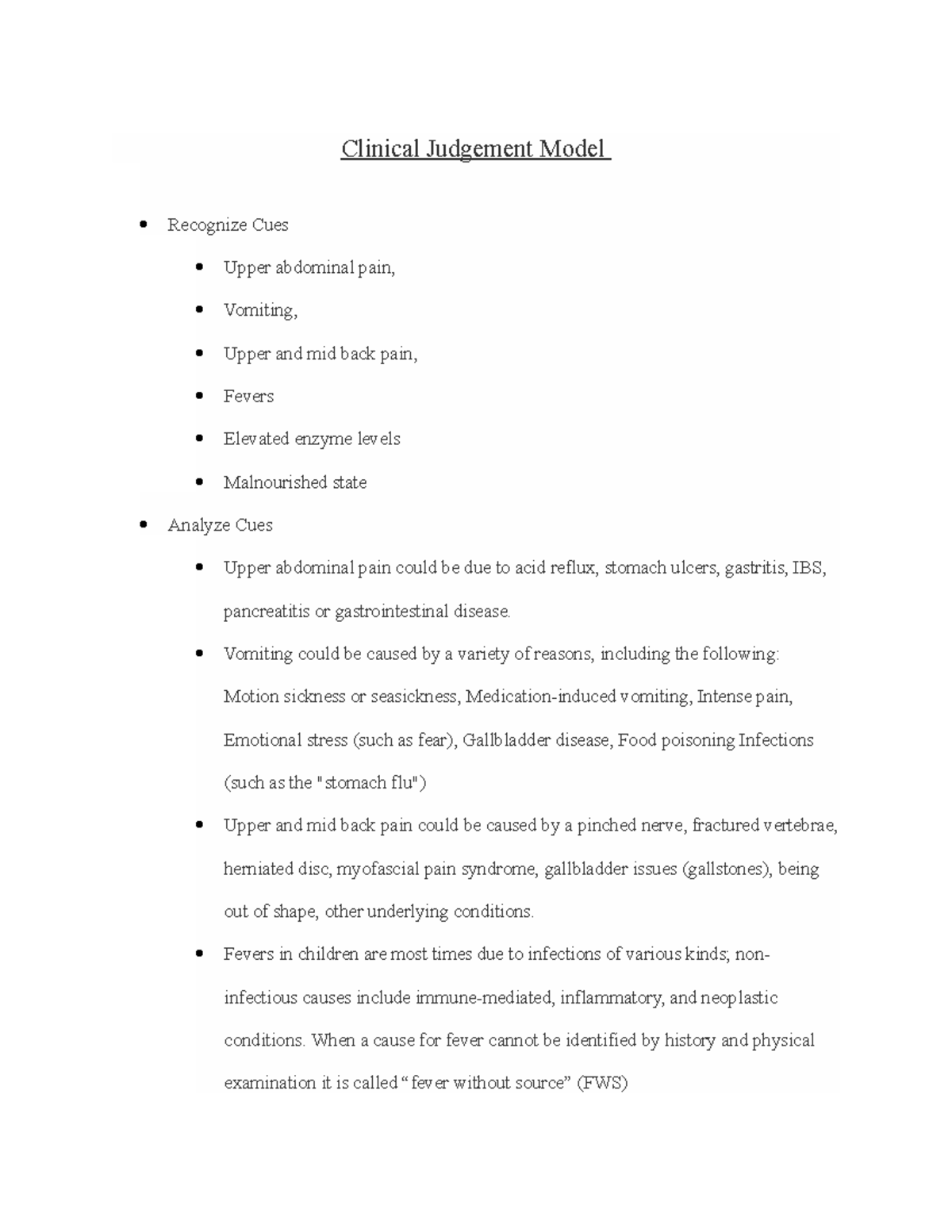 Clinical Judgement Model ( Aidel) - Clinical Judgement Model Recognize ...