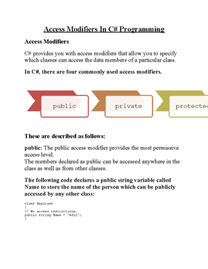 All Properties In Csharp - Properties In C# Properties allow you to ...