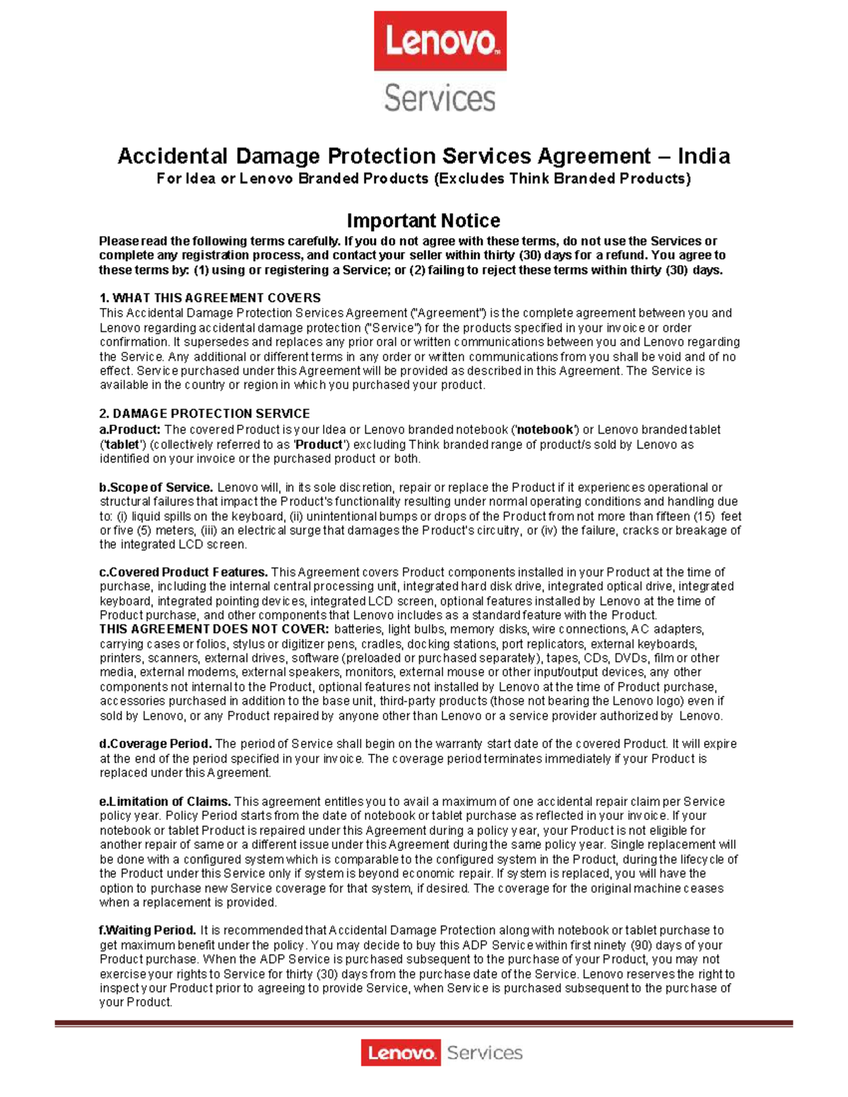 Lenovo Accidental Damage Protection Details - Accidental Damage ...