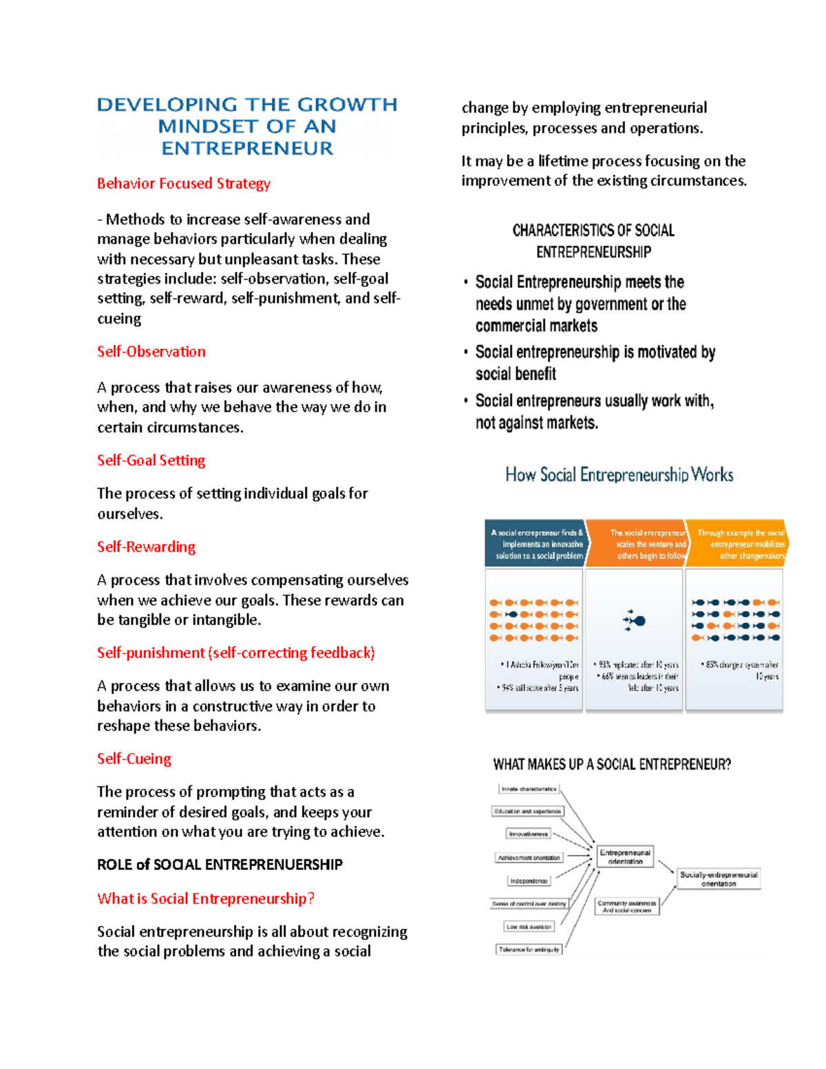 Entrep - ENTRP - Behavior Focused Strategy Methods to increase self ...
