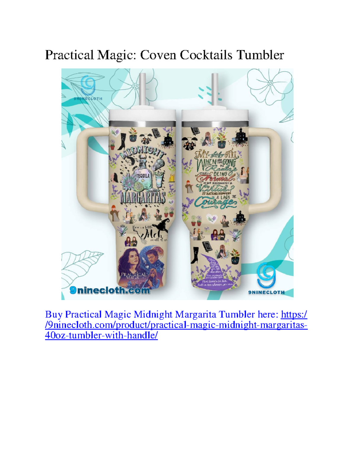 Practical Magic: Coven Cocktails Tumbler - IBUS 300 - Studocu