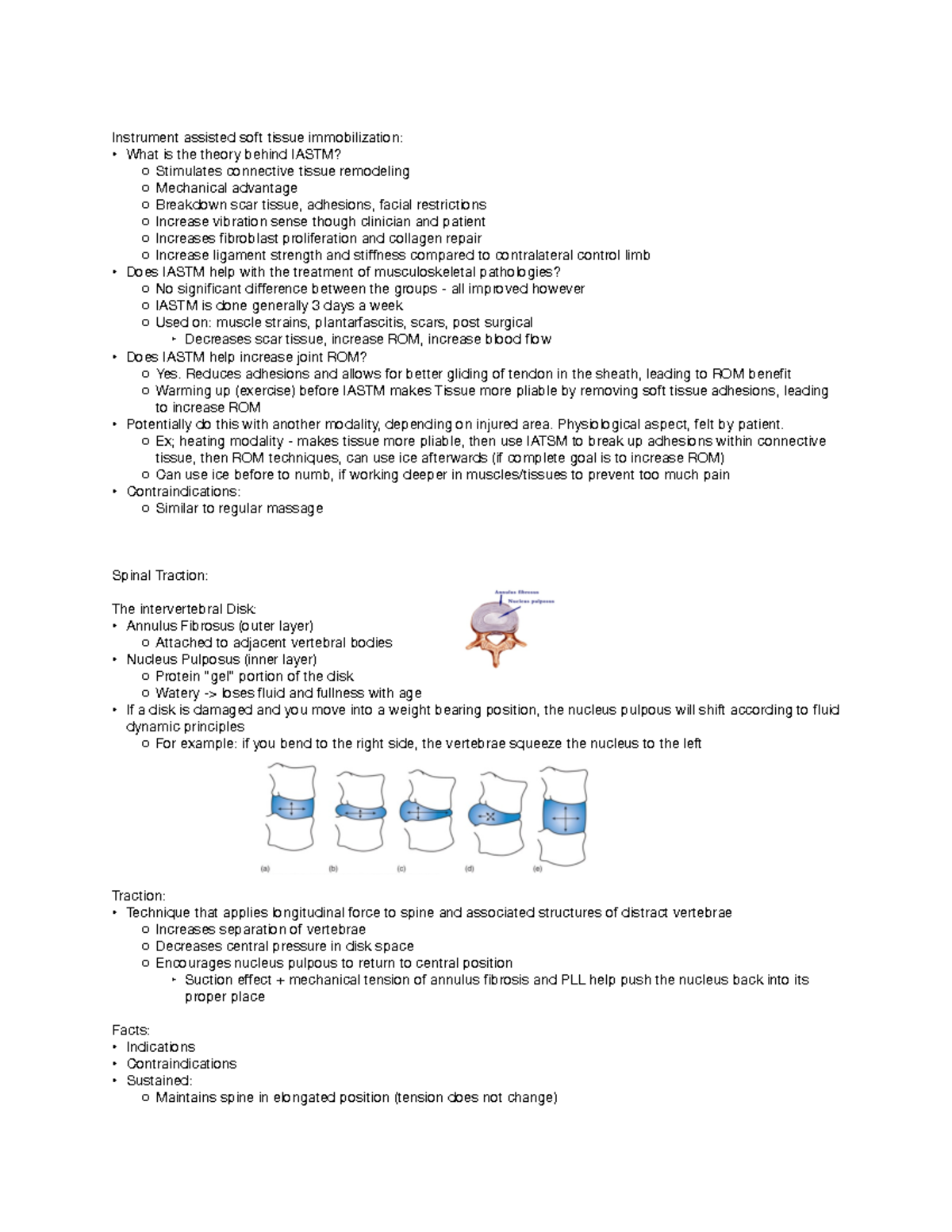 Soft tissue immobilization - Spinal traction - Instrument assisted soft ...