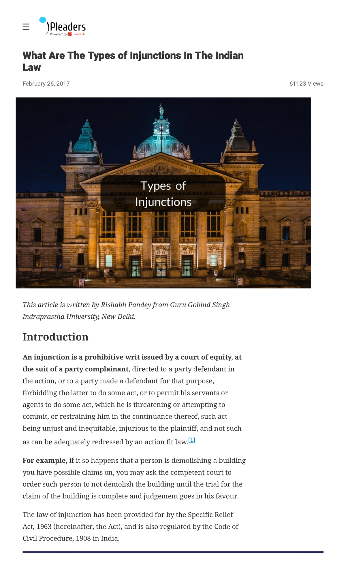 -injunctions-2 - Llb notes full - What Are The Types of Injunctions In ...