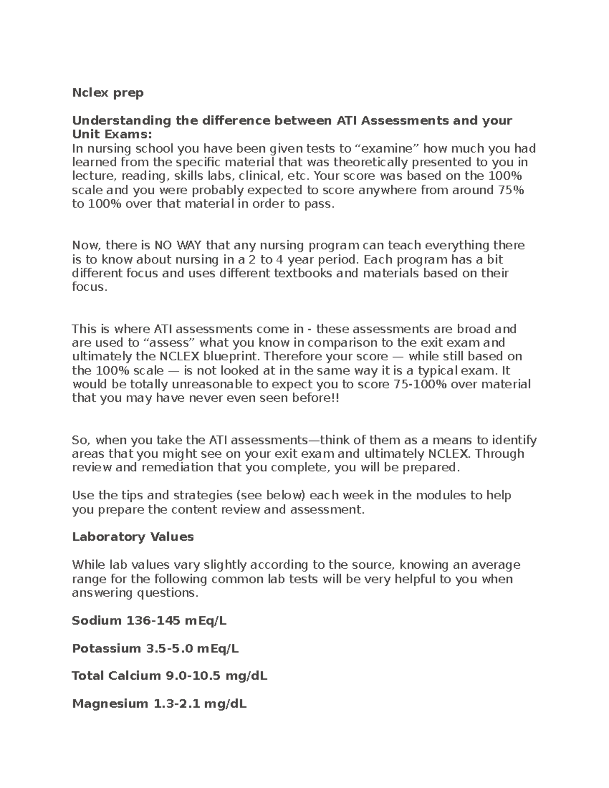 Nclex prep - great work - Nclex prep Understanding the difference ...