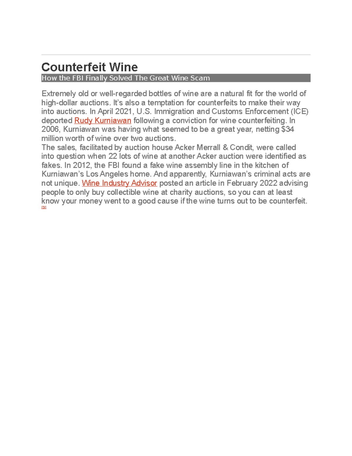 Counterfeit Wine - Aeronautical Engineering AERO - Counterfeit Wine How ...