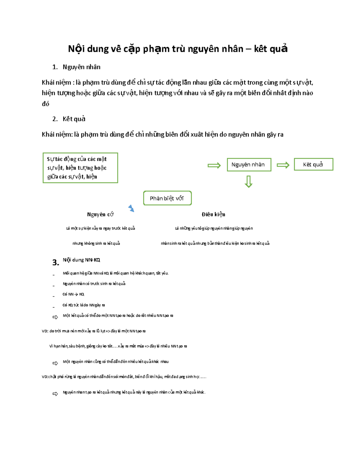 Triết về khái niệm nd cặp phạm trù NN-KQ - N ội dung vềề c ặp ph ạm trù nguyền nhân – kềết qu ả ...