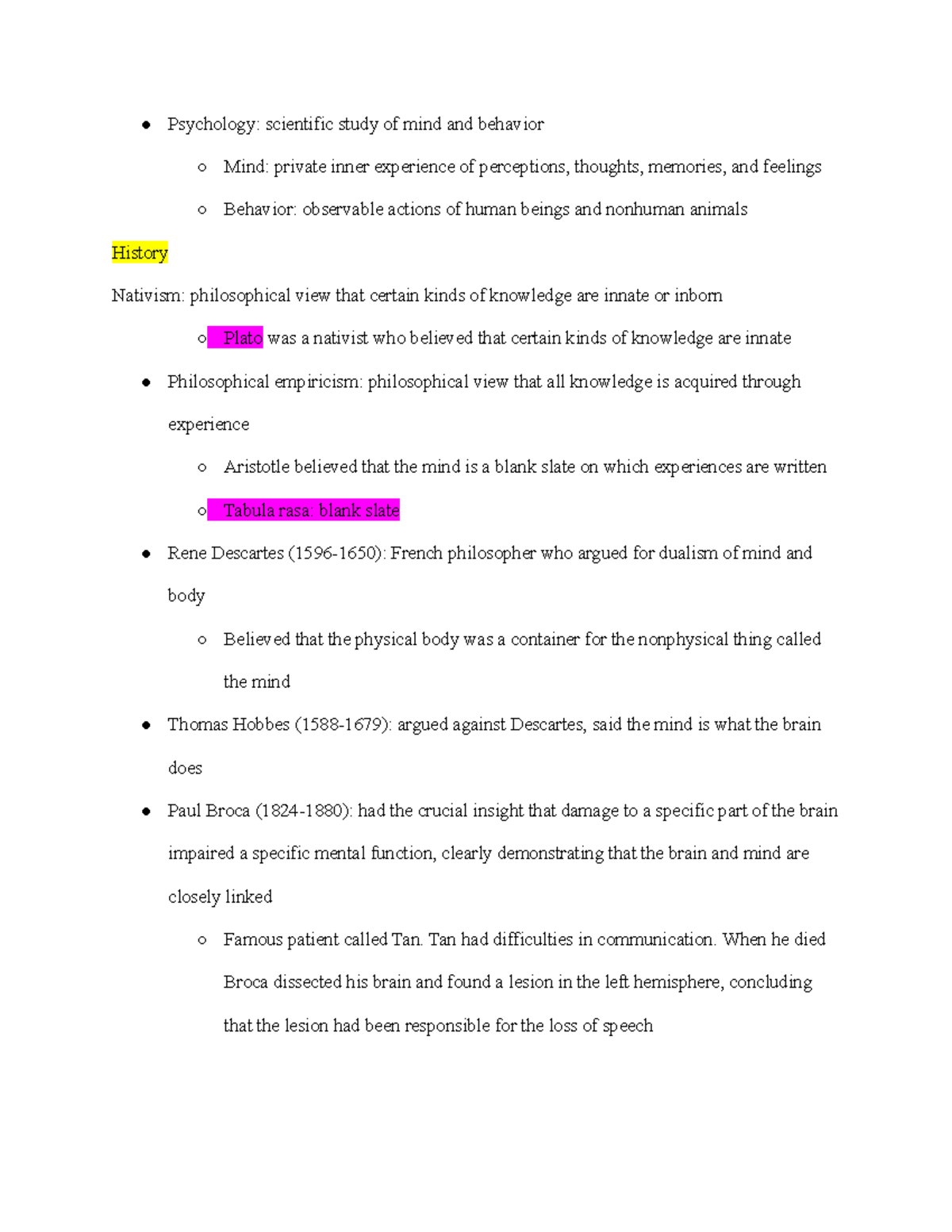 Chapter 1, 1 27 23 - Psychology: scientific study of mind and behavior ...