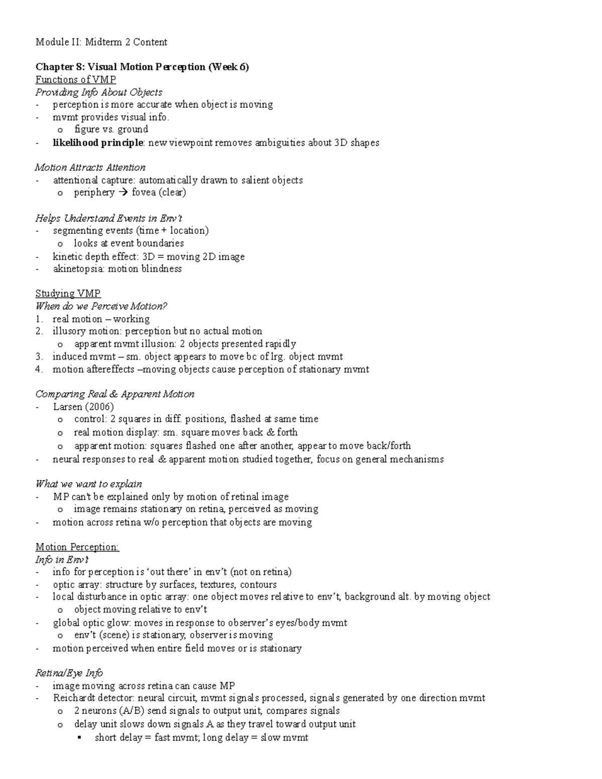 Module II - MIDTERM 2 LECTURE NOTES - Module II: Midterm 2 Content ...