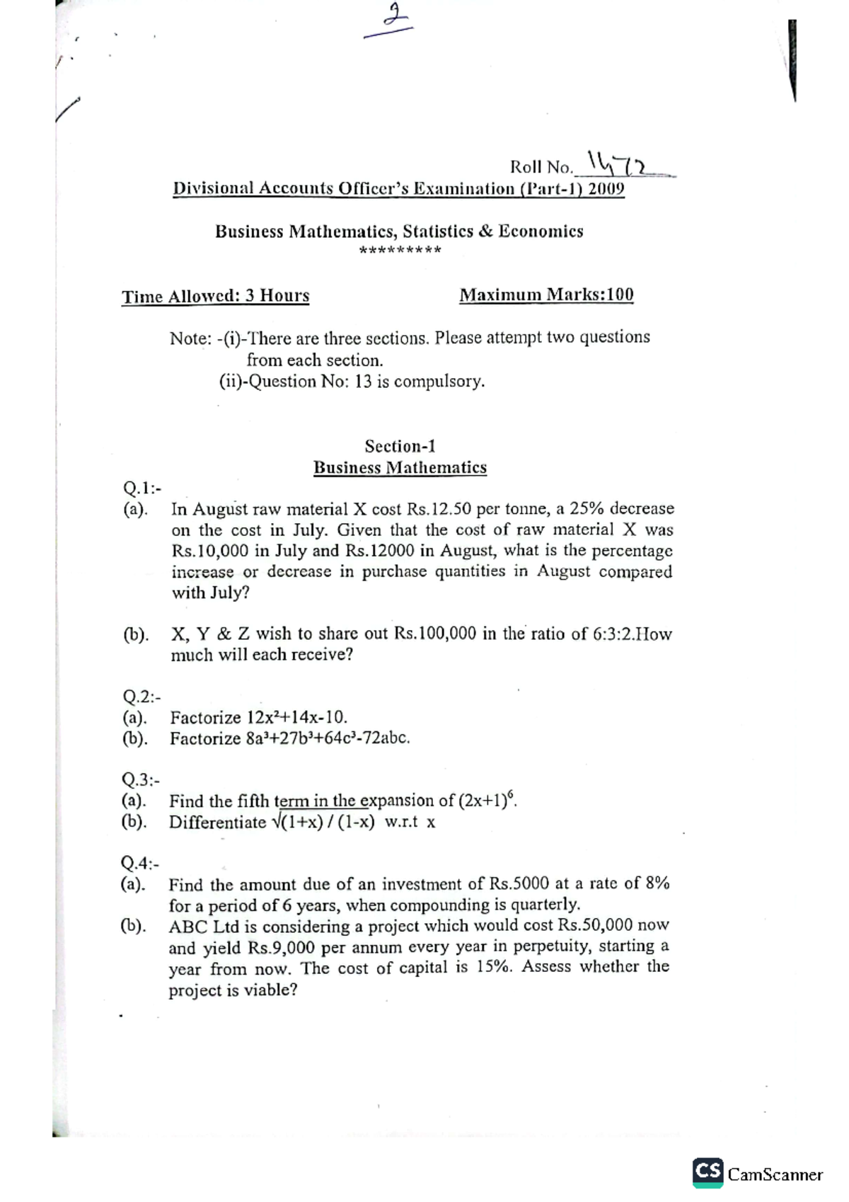 DAO PART 1 PAST Papers - International relations - Studocu