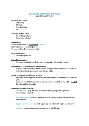 Fem faktor modellen - Notater - Fem faktorer modellen Femfaktormodellen ...