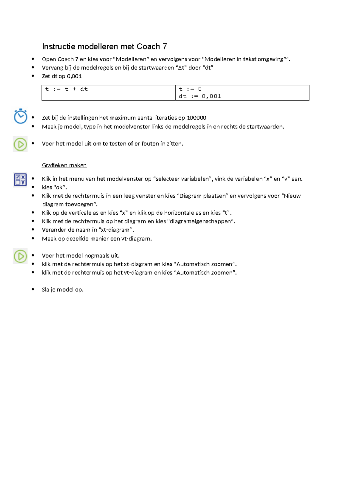 Instructie modelleren met Coach 7 klas 4 H3 - Instructie modelleren met ...