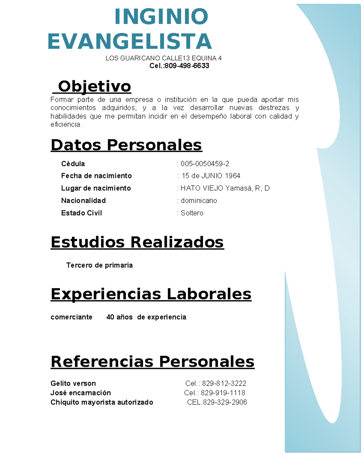 Inginio evangelista - esto es muy importante para que puedas aprovar ...