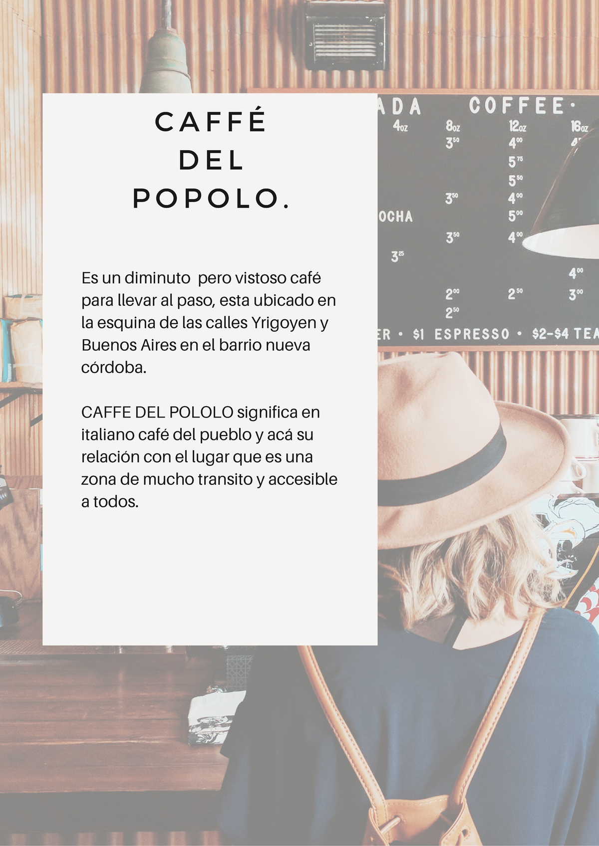 Café popolo - Este es un tp que hicimos - C A F F É D E L P O P O L O ...