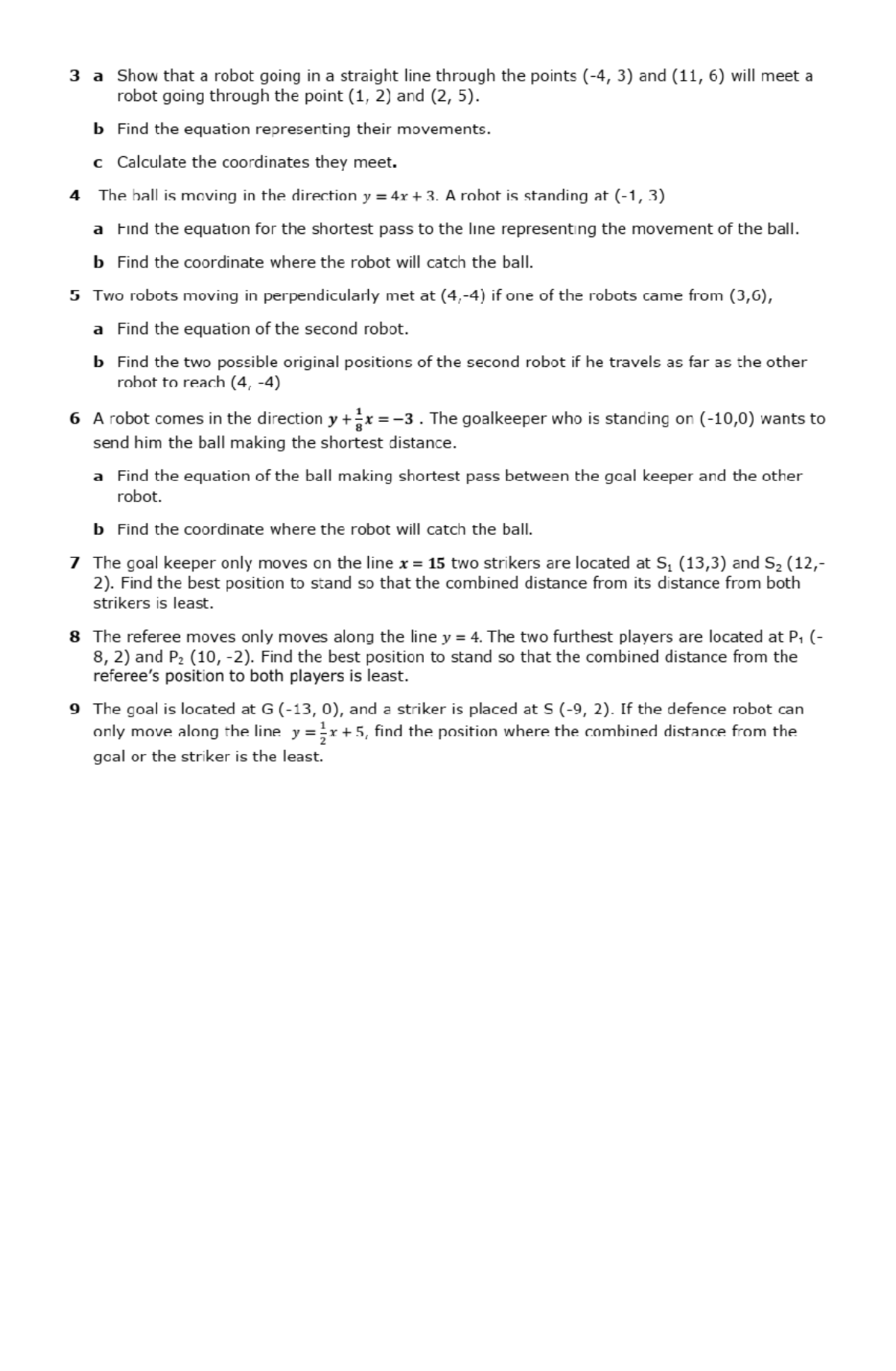Linear equation - practice exam - Matematika - Studocu