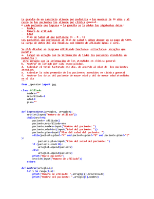 Modelo de Parcial Final Programación - Contenido de la actividad ...