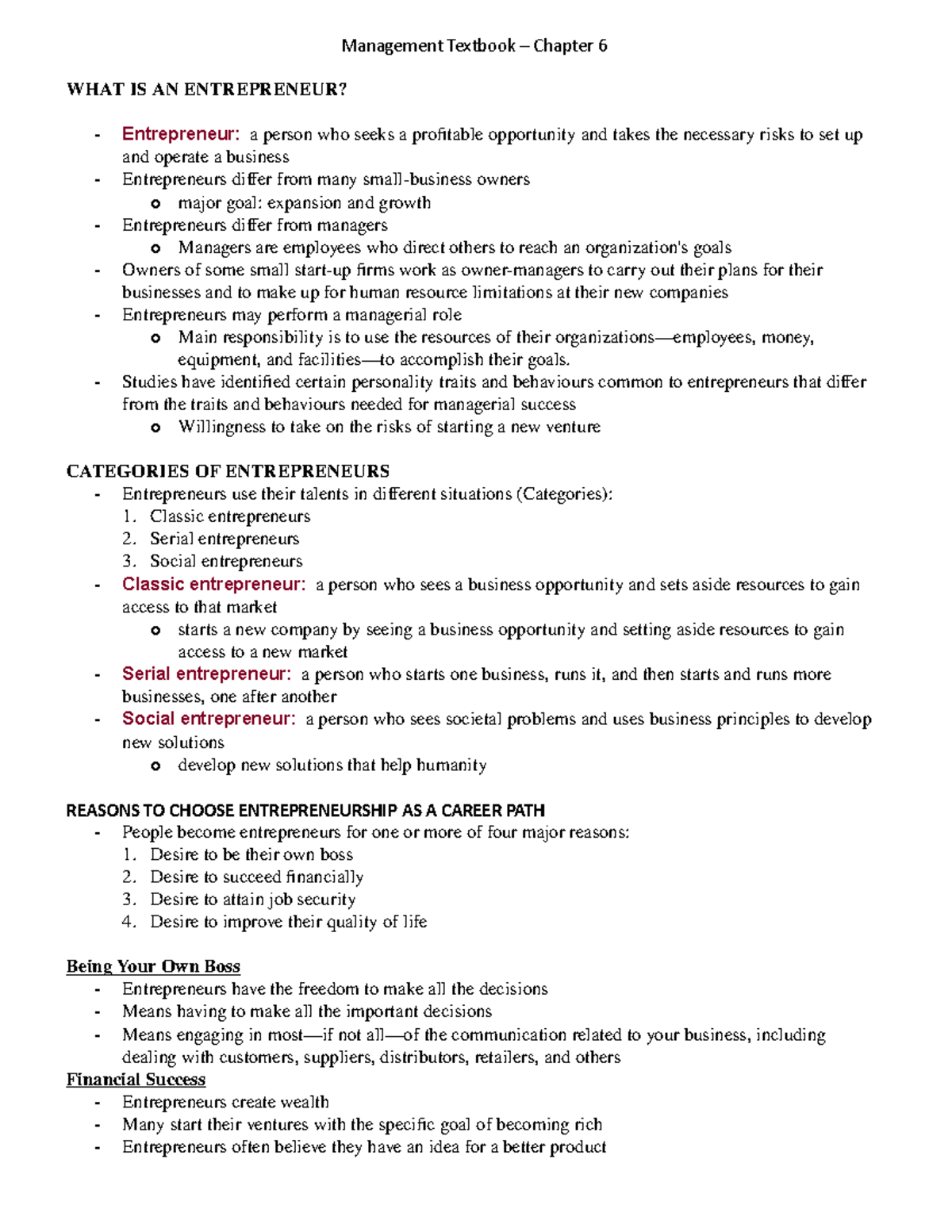 Management Textbook – Chapter 6 - Management Textbook – Chapter 6 WHAT ...
