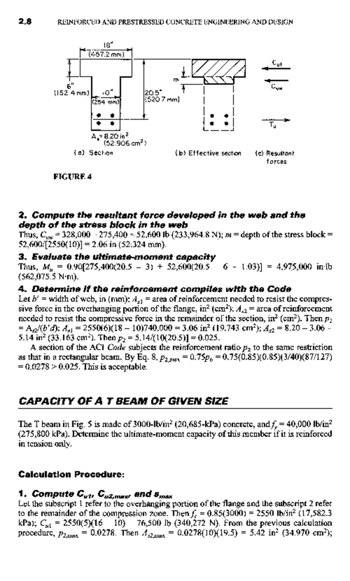 Handbook of civil engineering calculations 36 - (a) Section ( b ...
