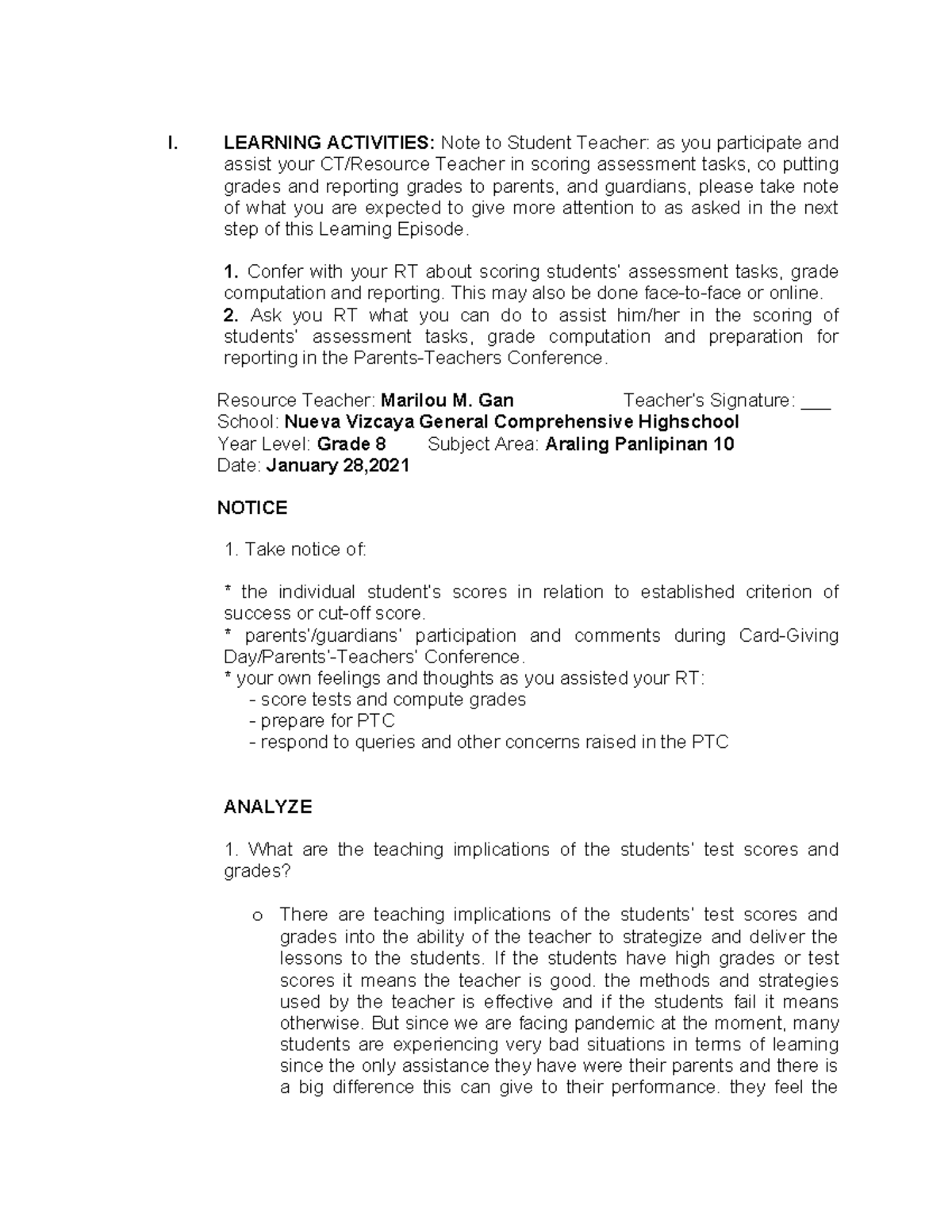 Activity-15-DONE - NONE - I. LEARNING ACTIVITIES: Note to Student ...