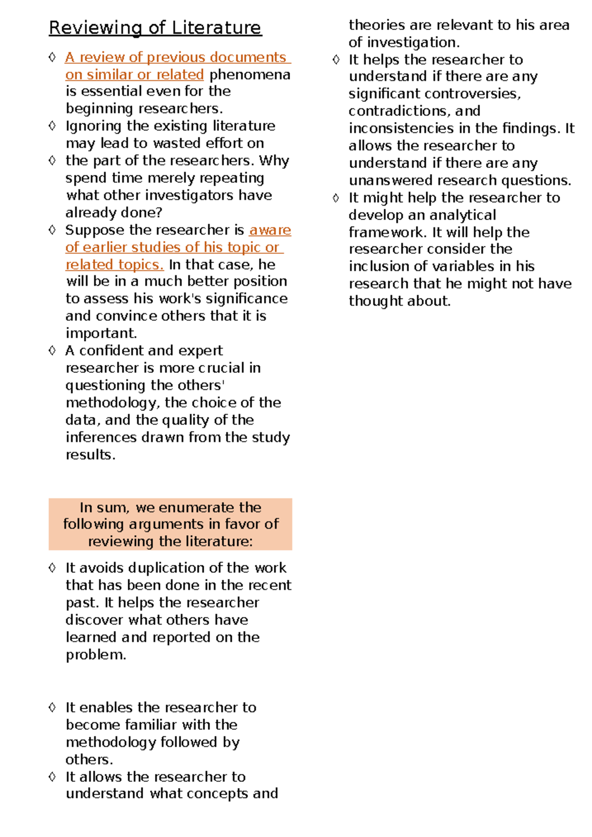 Step 2 Reviewing of Literature - Reviewing of Literature A review of ...