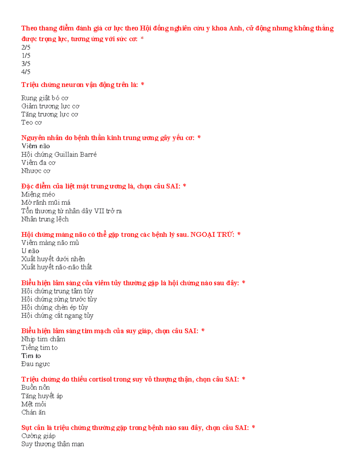 Ncs 2 giữa kì lần 2 - ngoai co sở - Theo thang điểm đánh giá cơ lực theo Hội đồng nghiên cứu y ...