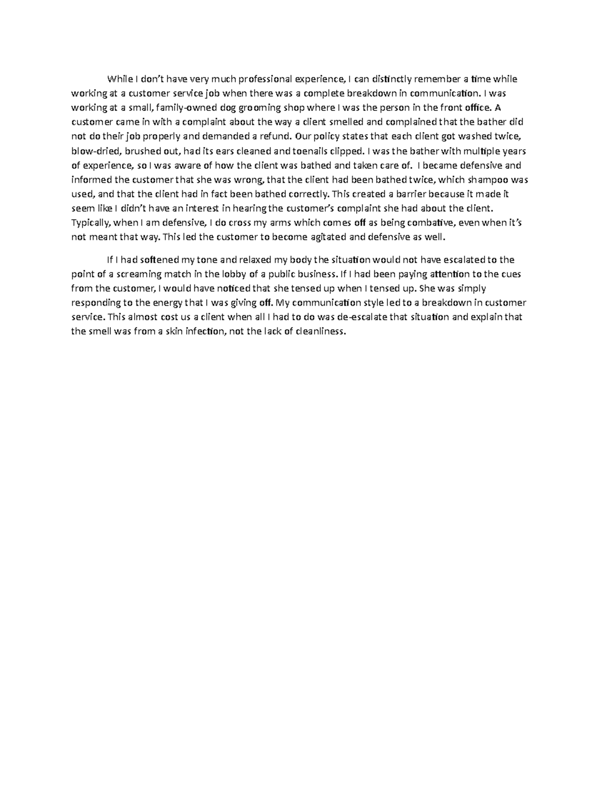 Module 3 journal - I had an A in the class. - While I don’t have very ...