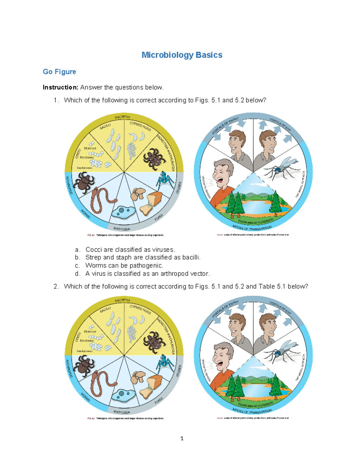 AHP106 Wk1 Assignment Worksheet - Microbiology Basics Go Figure ...
