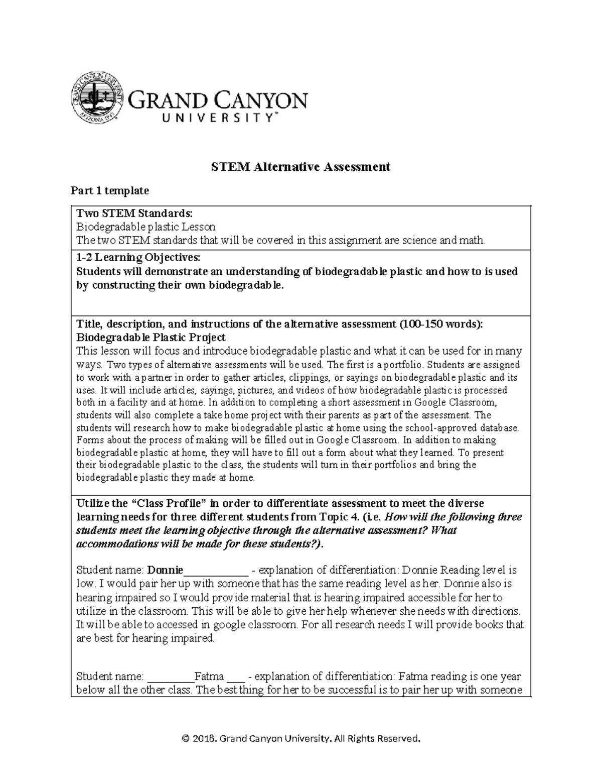 ELM-463-T6-STEM Alternative Assessments - STEM Alternative Assessment ...