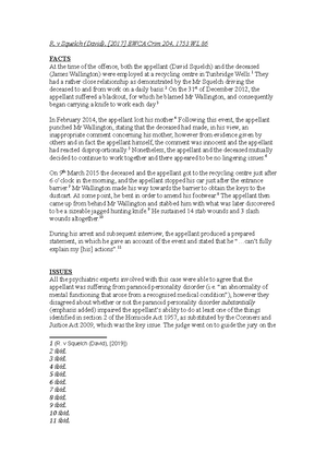 Example of skeleton argument - IN THE COURT OF APPEAL (CRIMINAL DIVISON ...