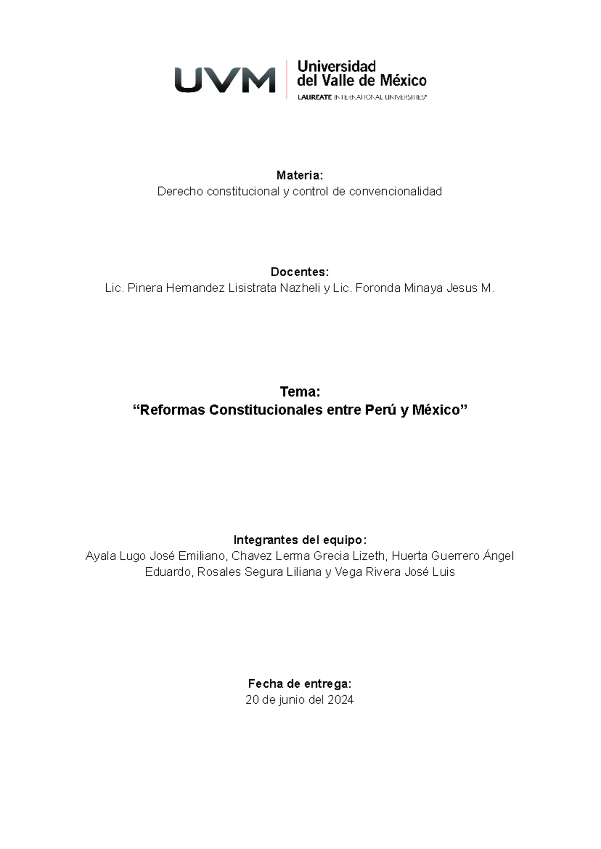 Reformas Constitucionales Cuadro Comparativo Materia Derecho